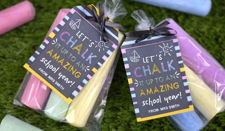 CHALK Up the Fun with Our Printable Chalk Gift Tags for End of School Year