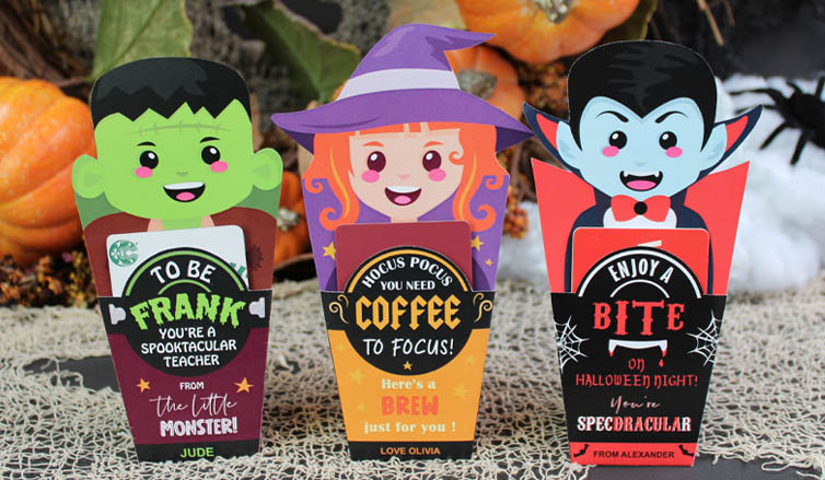 Halloween Teacher Gift: Unique & Spooky Gift Card Holders!