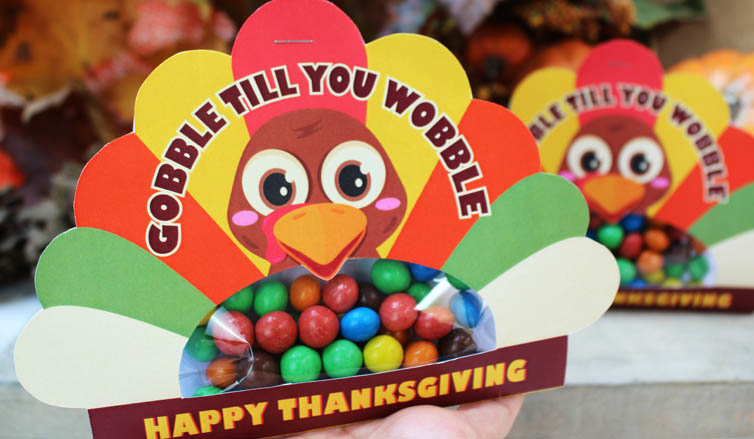 Adorable Printable Thanksgiving Turkey Treat Wrap: The Perfect ...