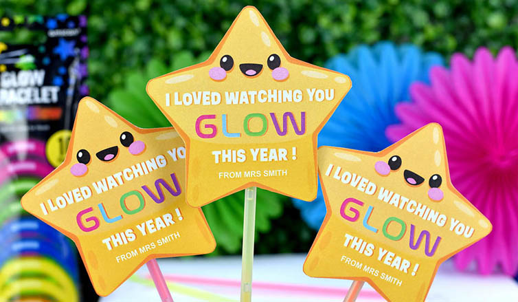 Printable Star Tags: A Unique Student Gift to Make Them Glow ...