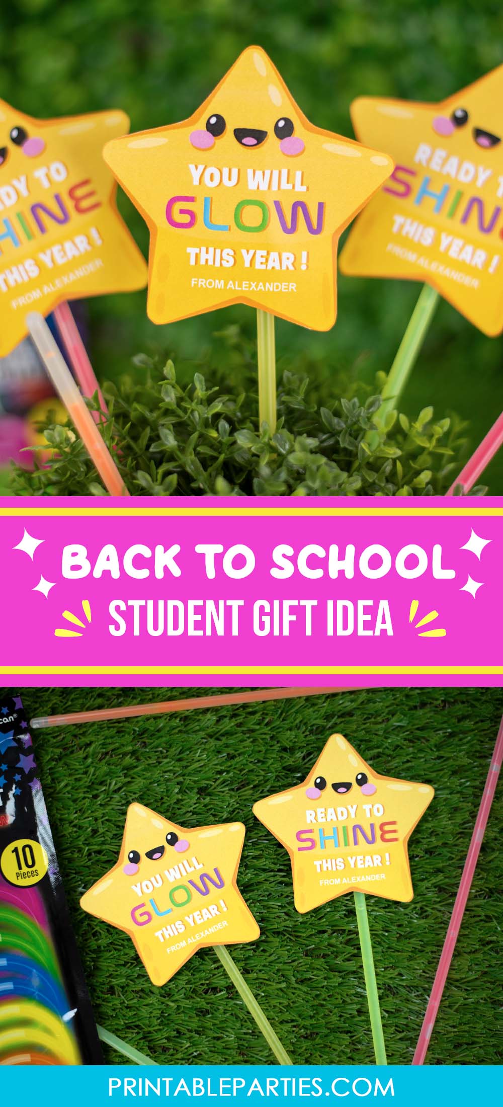 Light Up Back to School with Unique Printable Star Tags | Teacher's ...