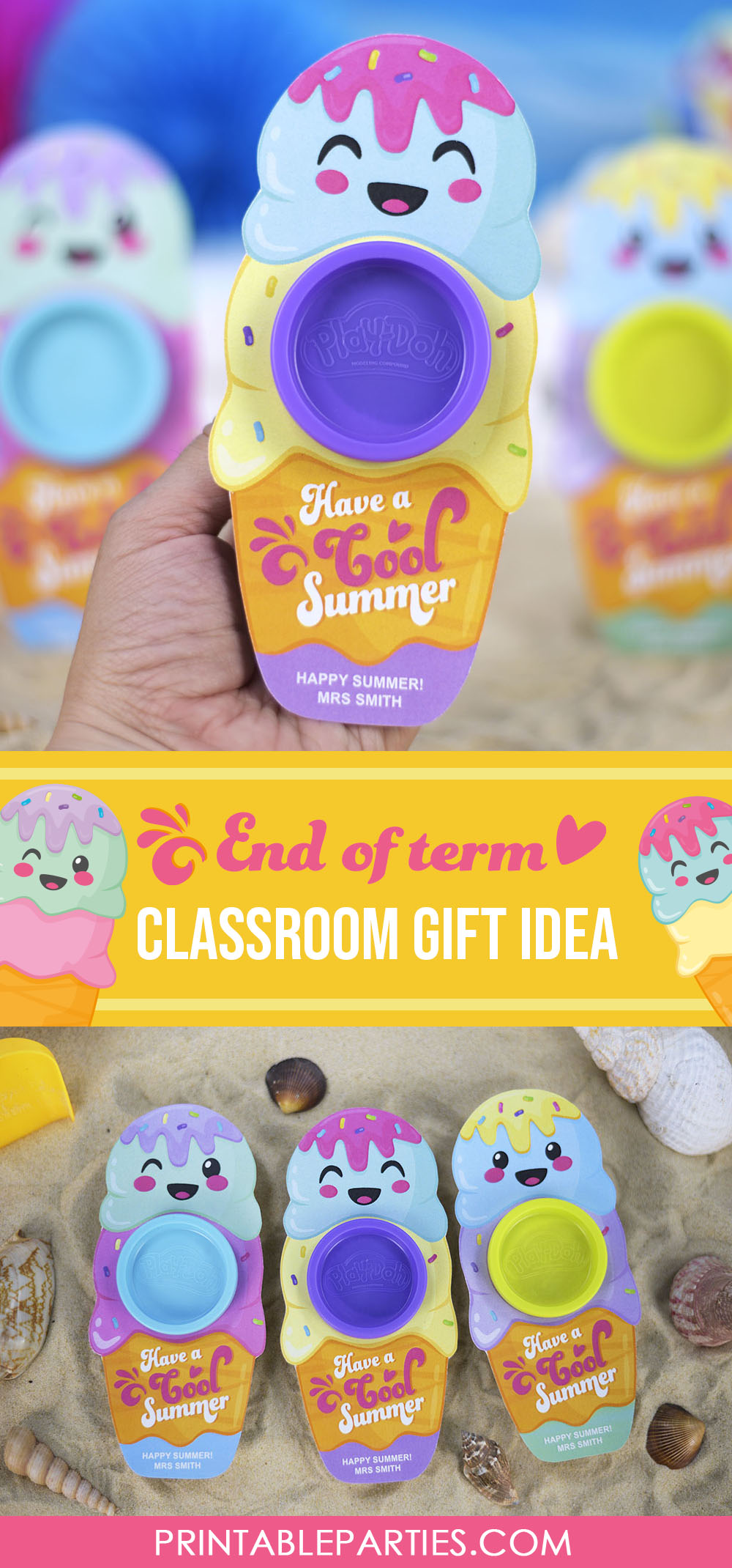 End of Term Gifts Just Got Cooler: Printable Ice Cream Play Doh Holders ...