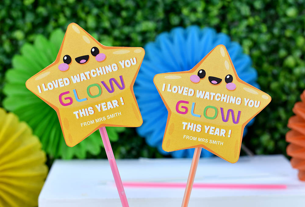 Printable Star Tags: A Unique Student Gift to Make Them Glow ...