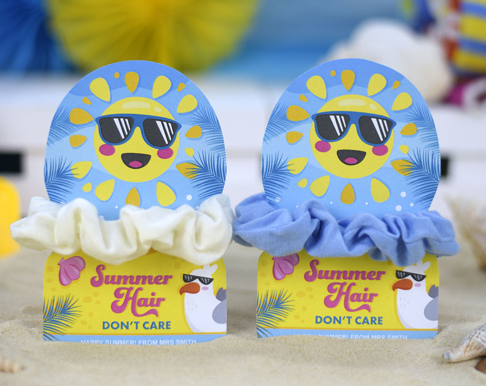 Printable Summer Sun Scrunchie Holders | Perfect End of Term Gift