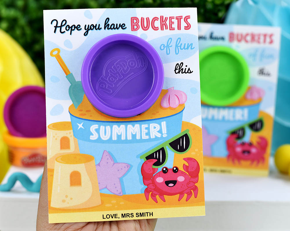 4 Super cute printable play doh holders for summer - Printable Parties