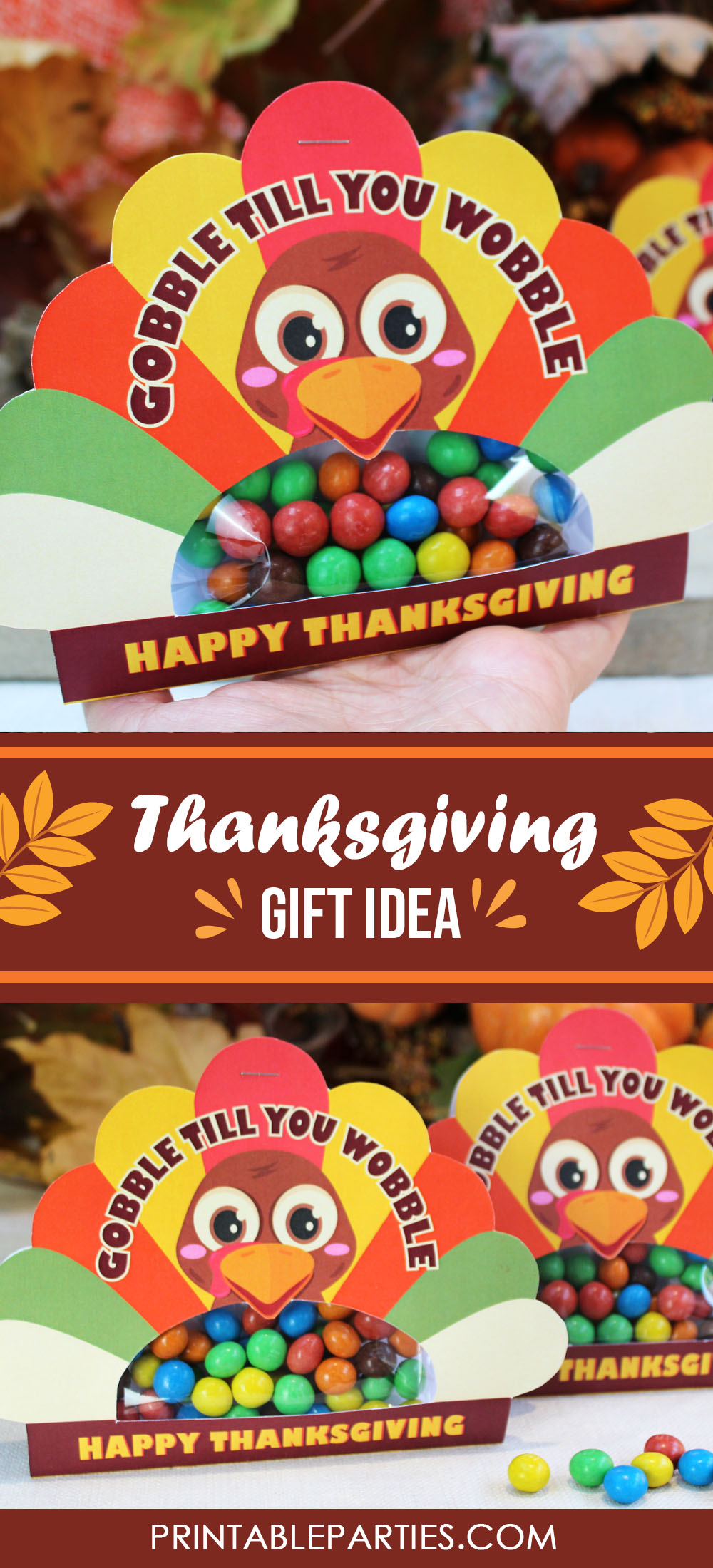 Adorable Printable Thanksgiving Turkey Treat Wrap: The Perfect ...