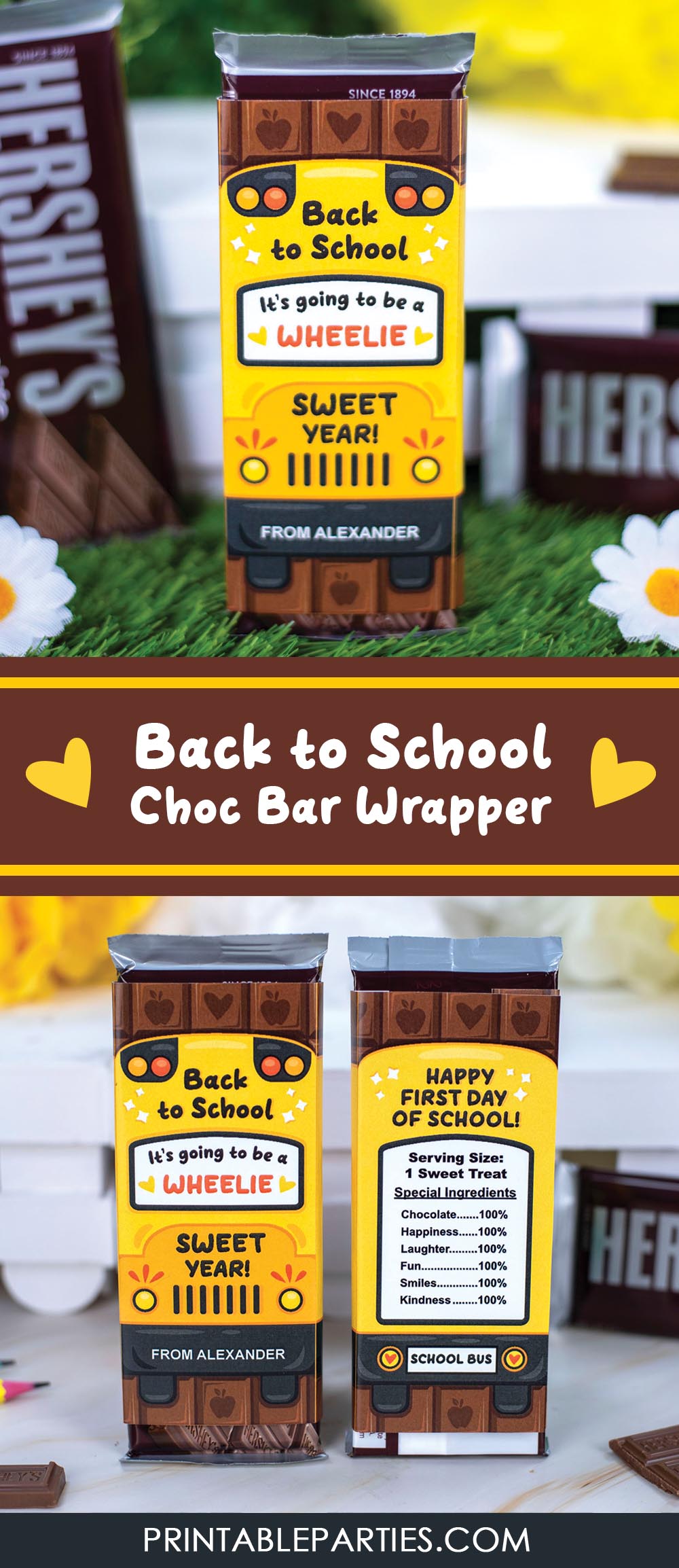 Unwrap the Fun with Our Printable School Bus Chocolate Bar Wrappers ...
