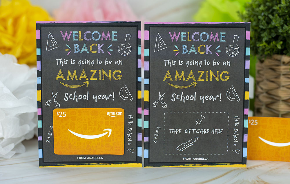 Printable Back to School Gift Card Holders - Perfect Back to School ...