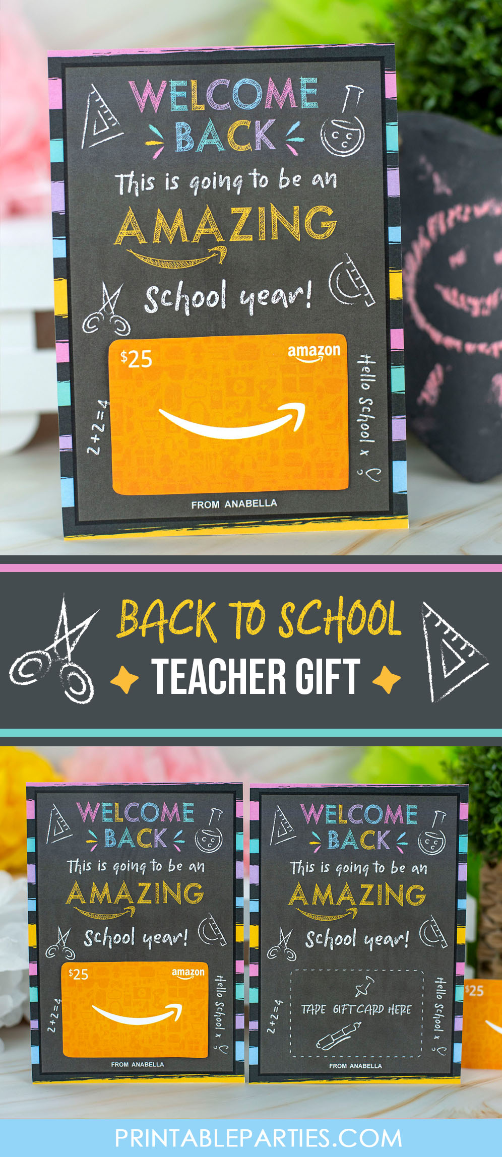 Printable Back to School Gift Card Holders - Perfect Back to School ...