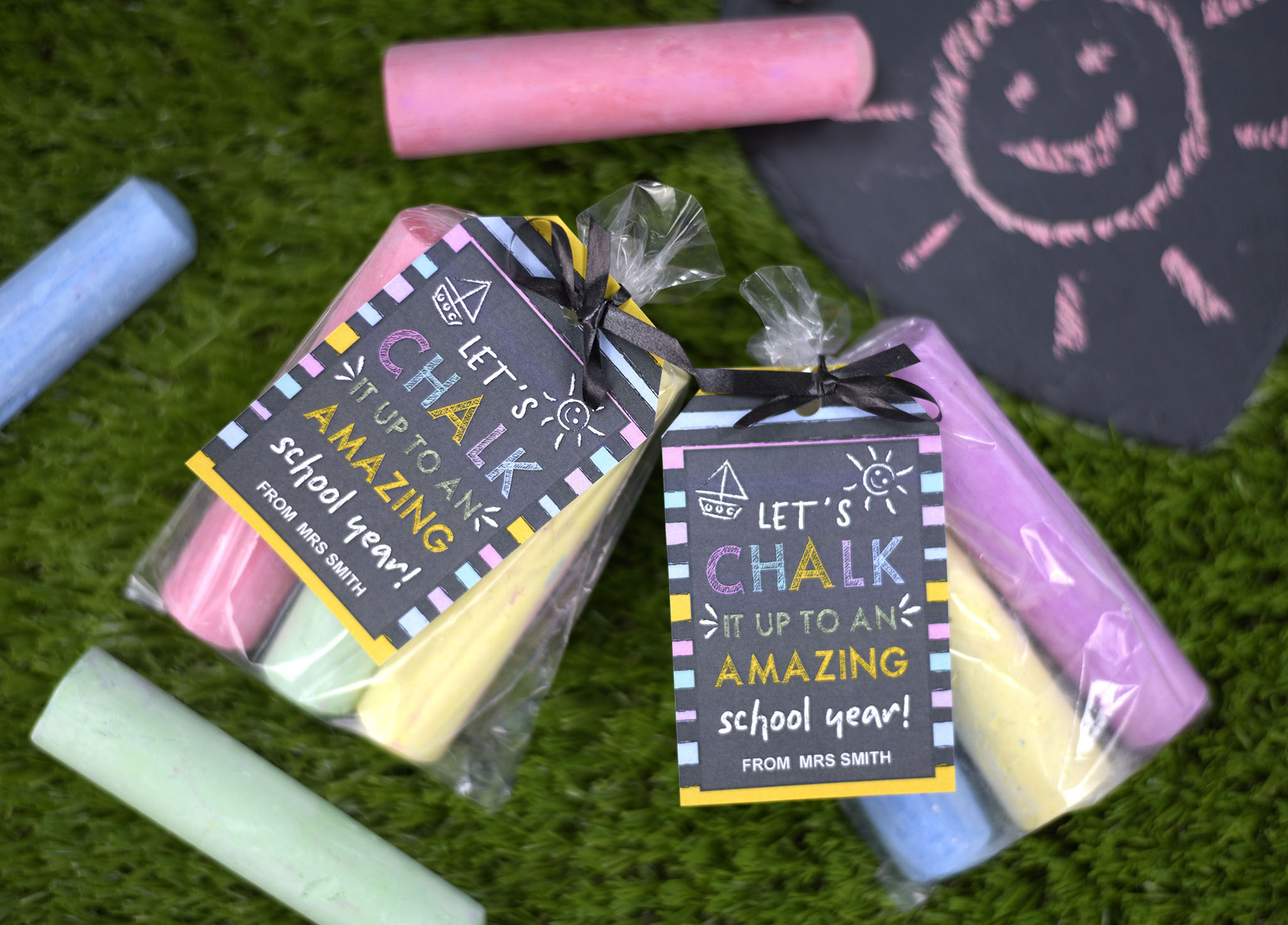 CHALK Up the Fun with Our Printable Chalk Gift Tags for End of School Year