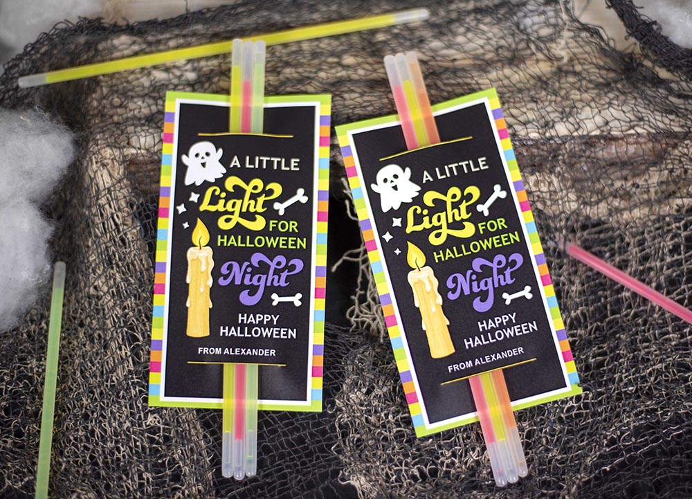 Halloween Glow Stick Holder - The Perfect Halloween Classroom Gift ...