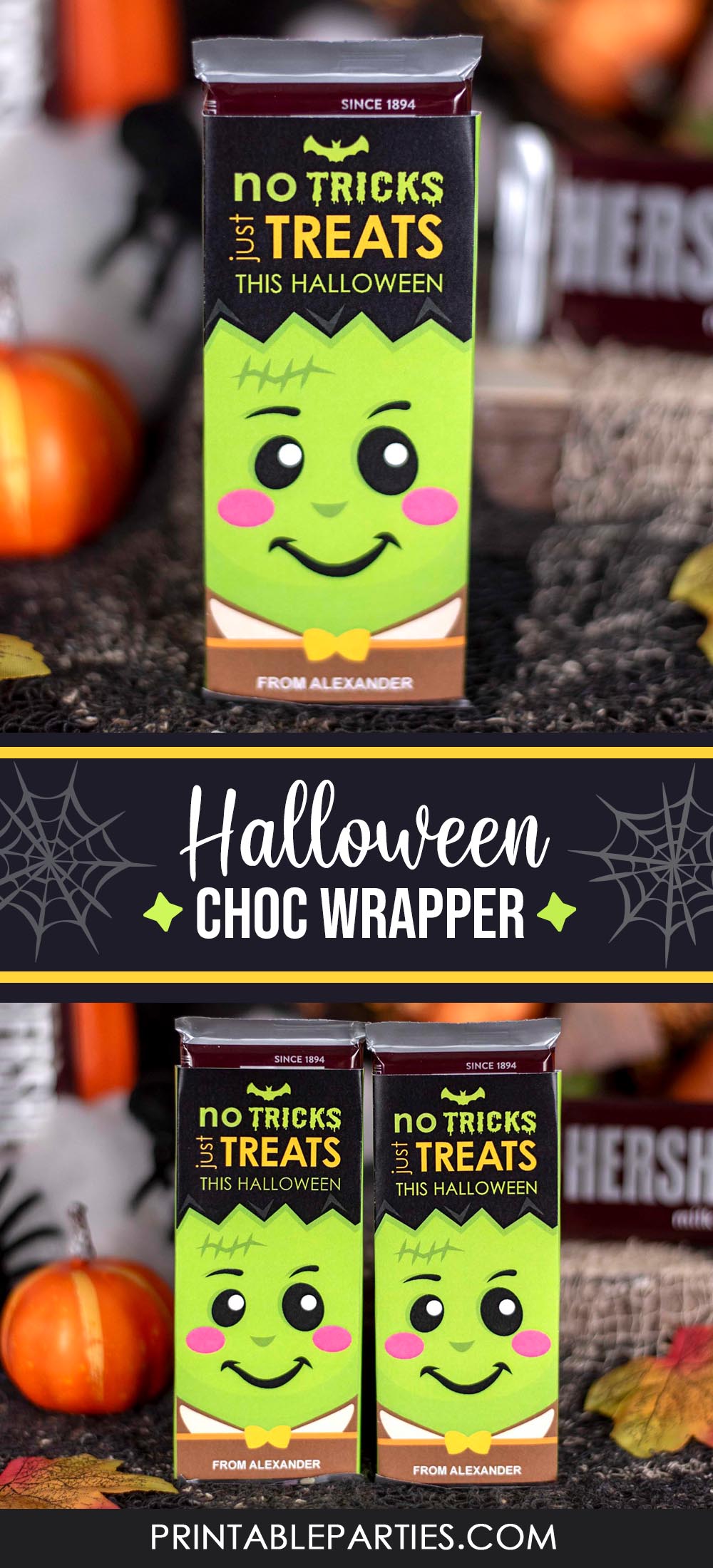 Halloween Chocolate Wrapper - Perfect Halloween Gift for Kids