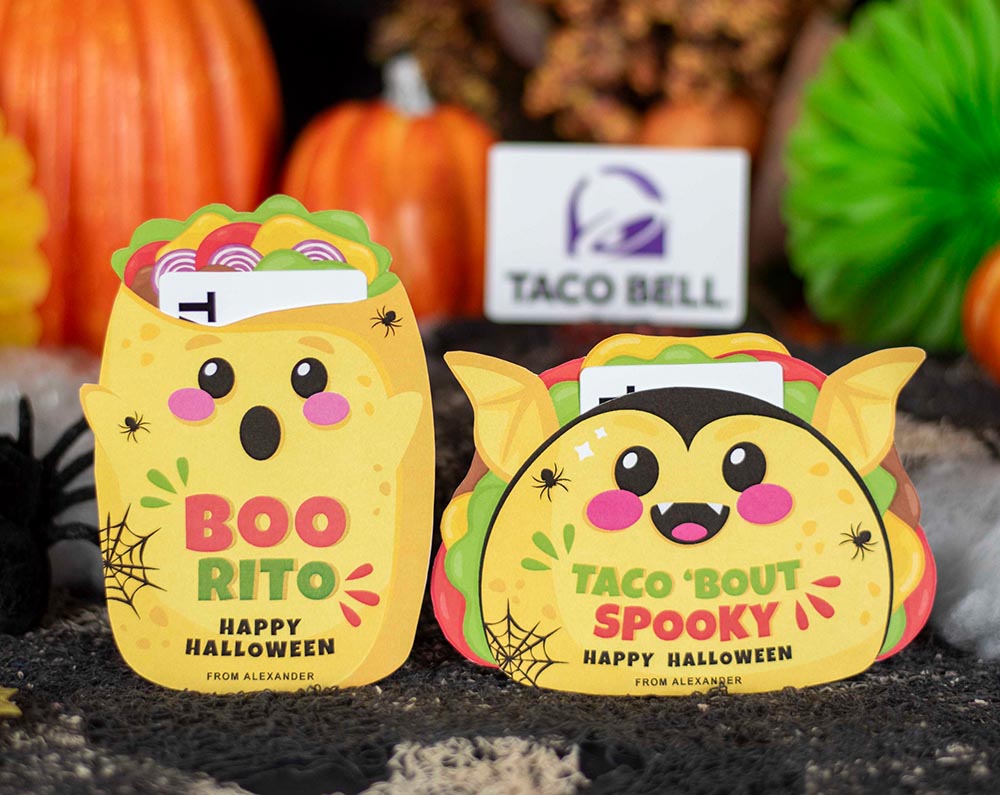 Spooky, Fun and Creative Teacher Appreciation Gift: Halloween Taco and ...