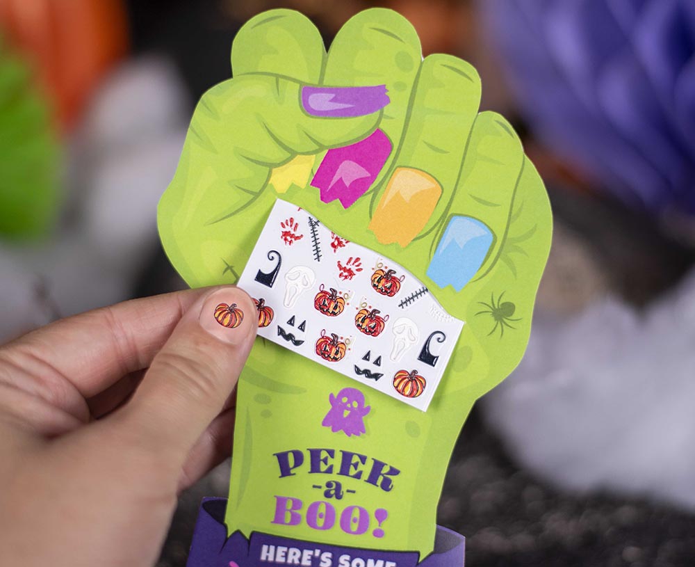 Halloween Zombie Hand Nail Sticker Holder: The Perfect Halloween ...