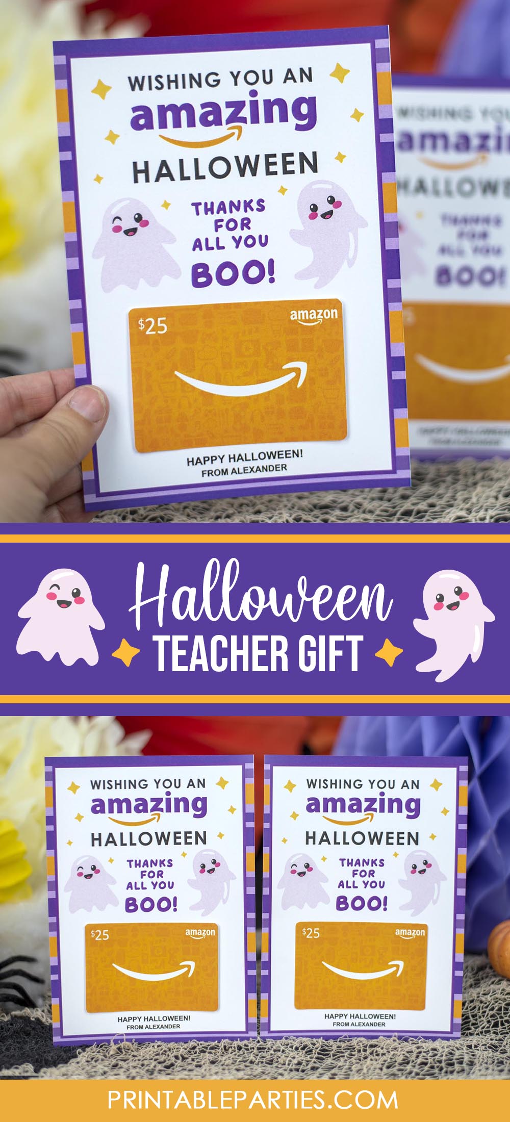 Cute Printable Halloween Gift Card Holders: Perfect Teacher ...