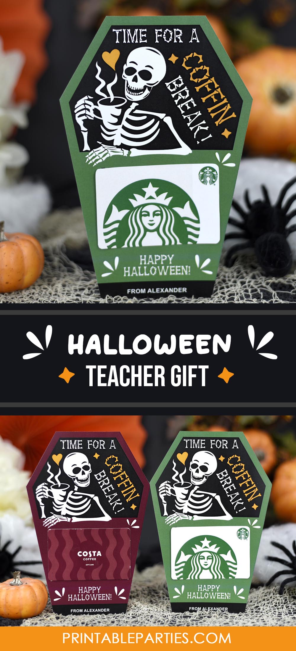 Spooky Sips: Halloween Coffee Card Holders - The Perfect Halloween ...