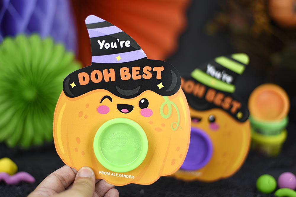 Halloween Classroom Gift: Budget-Friendly Printable Pumpkin Play Doh ...