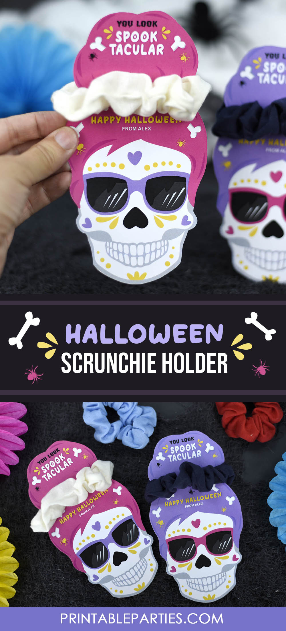 Unleash Halloween Fun with Our Printable Halloween Scrunchie Holders