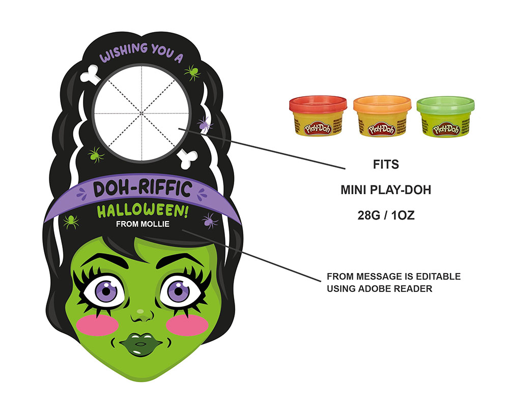 Spellbound by Play: DOH-RIFIC Halloween Witch Holders - Printable Parties