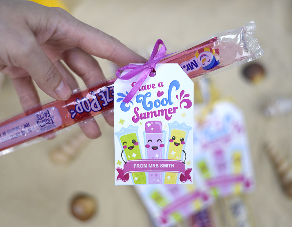 Fun End-of-Term Gifts: Kawaii Printable Tag for Ice Pops | Cute ...