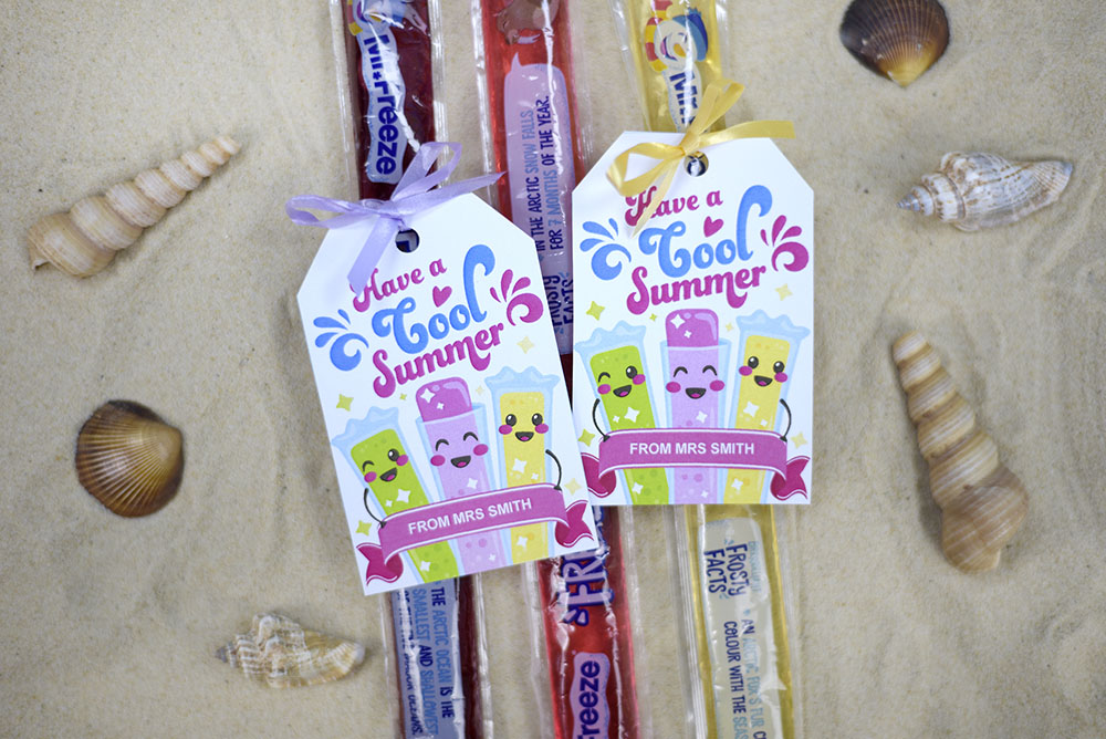 Fun End-of-Term Gifts: Kawaii Printable Tag for Ice Pops | Cute ...