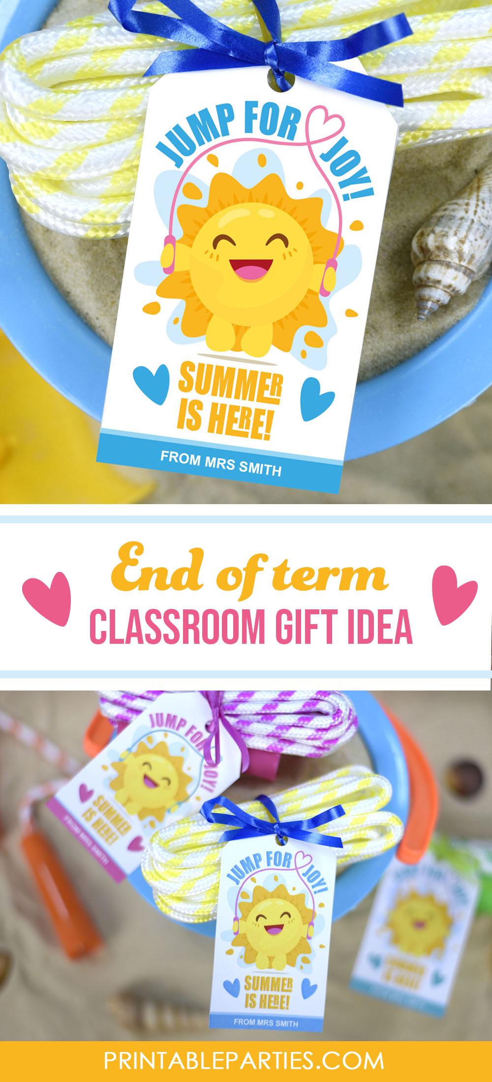Jump for Joy with Printable Jump Rope Gift Tags | Classroom Gifts for ...